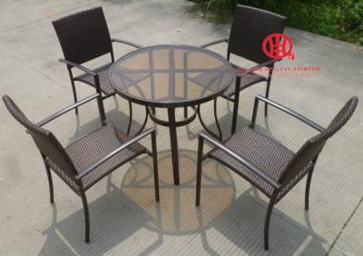 China Modern Outdoor Furniture Rattan Dining Set Restuarant Furniture For Sell for sale
