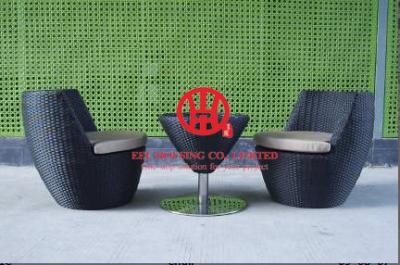 China Garden cozy furniture rattan coffee table and chair for sale