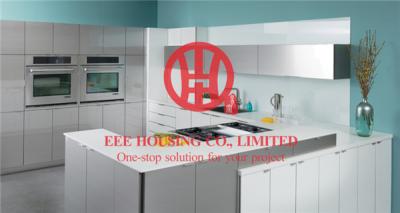 China Customized Modern Lacquer Kitchen Cabinet with Excellent Design and Quality MOQ is 1 set & Shipping by Sea for sale