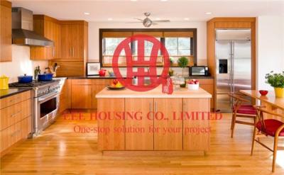 China Modern Elegant Solid Wood Kitchen Cabinet with Excellent Design and Quality for sale
