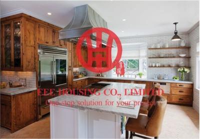 China Modern Elegant Solid Wood Kitchen Cabinet with Excellent Design and Quality for sale