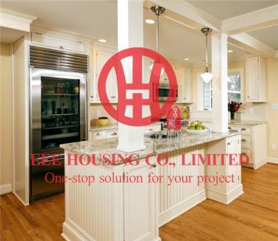 China Modern Elegant Solid Wood Kitchen Cabinet with Excellent Design and Quality for sale