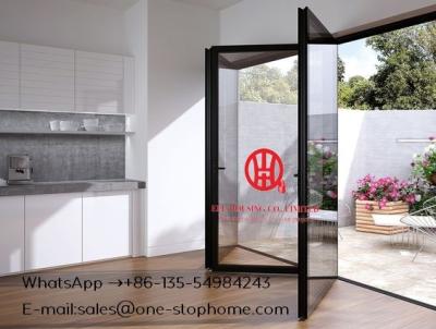 China Double/Triple Glazing Tempered Glass Door,Aluminum Alloy Sheet Patio Door,Folding door for sale