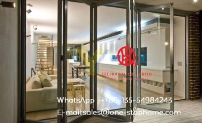 China Home Economic aluminium balcony folding glass door prices, Aluminum Alloy Sheet Patio Door for sale