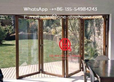 China NEW design sliding bifold glass doors interior,Room Dividers Soundproof Insulated Glass for sale