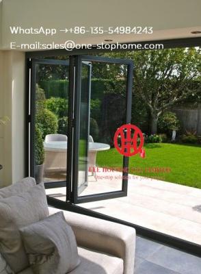 China Sliding Soundproof Luxury Exterior Patio Lowes Glass Accordion,soundproof double for sale