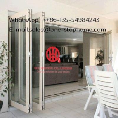 China Door Unique,Top quality aluminum sliding folding glass doors with grilled design for sale