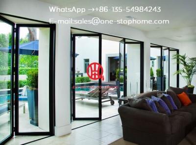 China High Heat Insulation Performance,Artistical Aluminum Alloy Sliding Glass Bi-folding Doors for sale