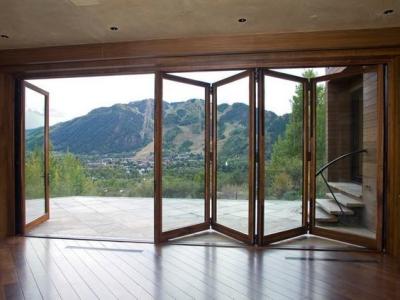 China Energy Saving Multiple Aluminum Folding Doors,Toughened glass interior aluminium bifold door with german hardware for sale