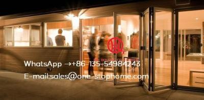 China Decorative grill design aluminium glass folding doors exterior,aluminum fiberglass soundproof bi fold interior door for sale