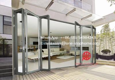 China Glass Folding Door/Aluminium double glazed windows and doors comply with Australian & New Zealand standards for sale