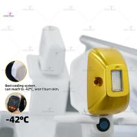 China Permanent 808nm Diode Laser Hair Removal Machine Painless 2 Handles Cooling System for sale