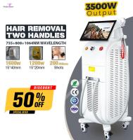 China 3500W 808nm Diode Laser Hair Removal Machine Painless Soprano Ice for sale