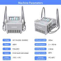China 2 In 1 EMS Body Fat Freeze Slimming Machine Cryolipolysis Weight Loss for sale