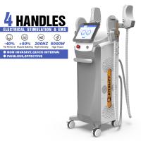 China 5000W 14 Tesla EMS Body Sculpting 40% Fat Reduction with Air Cooling 4 Handles Work Together for sale