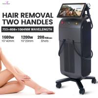 China Powerful 3500W 2 Handles 808nm Diode Laser Hair Removal Machine with 755nm 808nm 1064nm Wavelengths for sale