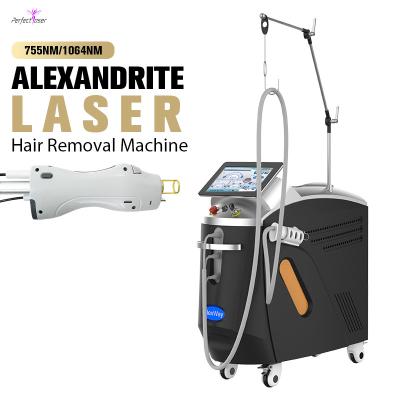 China Professional 4000W 10-100MS Crystal Pulsed Alexandrite Laser Hair Remover with TEC Cooling for Salon for sale