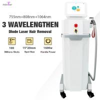 China 3500W 755nm 808nm 1064nm Hair Removal Machine with 15.6 Inch Touch Screen for sale