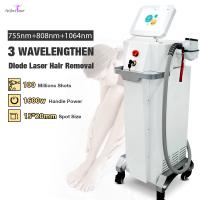 China Professional 808nm Diode Laser Hair Removal Machine with 2 Handles and 15.6 Inch Color Touch Screen for sale