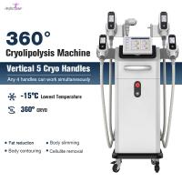 China effective cryolipolysis slimming machine with 5mhz rf frequency and 5 cryo handles for sale