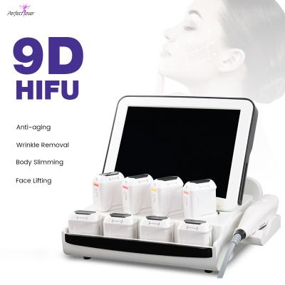 China 5 Heads Hifu Beauty Machine 2 In 1 Wrinkle Removal Face Lift for sale