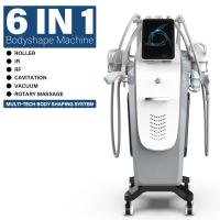 China CE FDA 5 Handles Body Slimming Machine with RF IR Cavitation Vacuum Big Roller for sale