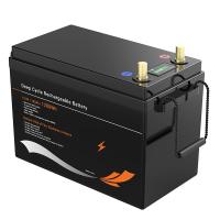 China 12.8V 100Ah Bluetooth Lithium Battery Deep Cycle Under Seat LiFePO4 Battery Pack For RV Off Grid for sale