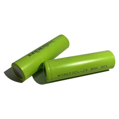 China BAK 18650 Lithium Ion Battery Cell 2900mAh Capacity 1000 Cycles Wide Temperature Range for sale