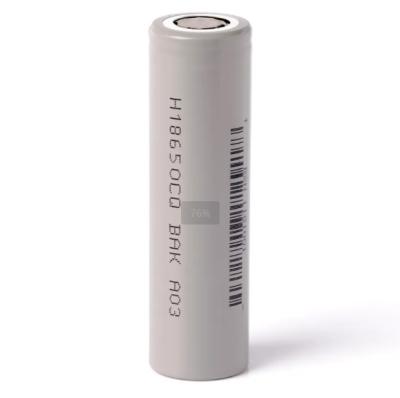 China BAK N18650CQ 2550mAh 3.6V 18650 Lithium Ion Battery 800 Cycles For Power Tools Electric Vehicles for sale