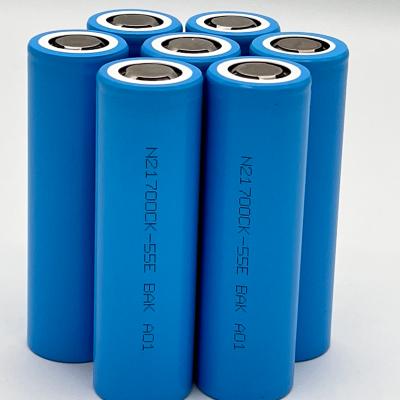 China BAK N21700CK-55E 5.5Ah High Capacity NMC Chemistry Lithium Ion Battery Cell for sale