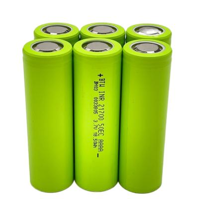 China INR21700-50EC 21700 5000mAh Lithium Ion Battery Cell For Power Tools Solar Energy Storage for sale