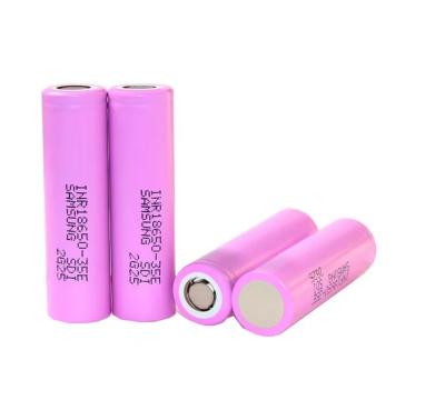 China Samsung INR18650 35E 3500mAh 3.6V Rechargeable Lithium Ion Battery Cell For Power Tools for sale