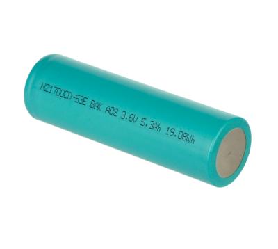 China BAK N21700CD 53E 5300mAh 3.6V Rechargeable Cylindrical Lithium Ion Battery Cell For Power Tools for sale