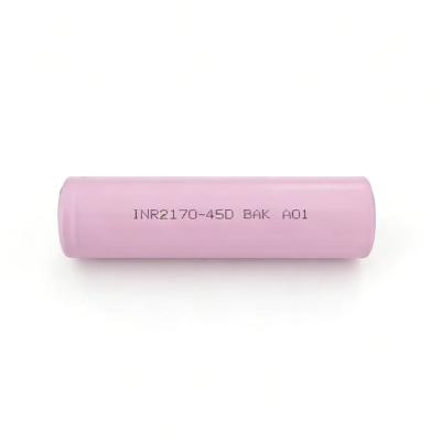 China BAK INR2170-45D Cylindrical 21700 Lithium Ion Cells 3.6V 4500mAh For E Bikes for sale