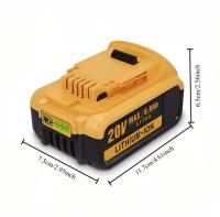 China 20V Max Power 6.0Ah Capacity Lithium Ion Battery With LiMn2O4 Positive Material For DeWalt Power Tools for sale