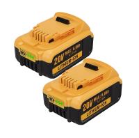 China 20V Max Power 6.0Ah Capacity Lithium Ion Battery With LiMn2O4 Positive Material For DeWalt Power Tools for sale