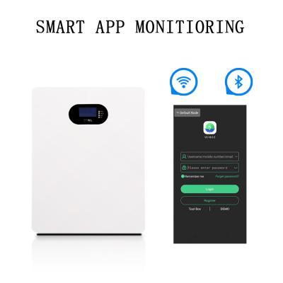 China 48V 100Ah 5kwh Lifepo4 Wall Mounted Battery For Solar Energy System for sale