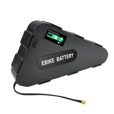 China 72V 48V 60V Multi Voltage 20Ah 28AH 25AH High Capacity IPX7 Waterproof Triangle E Bike Lithium Battery Pack For Electric Bike for sale