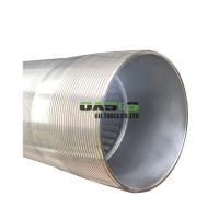 China Highly Wire Wrapped Screen for Water Well Systems V-Shaped Wire 0.5mm Slot Size 65% Open Area SS304L Material 5.8m Unit Length BTC End Connection for sale