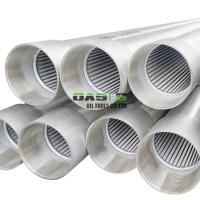 China Highly Wire Wrapped Screen for Water Well Systems V-Shaped Wire 0.5mm Slot Size 65% Open Area SS304L Material 5.8m Unit Length BTC End Connection for sale
