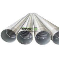 China Highly Wire Wrapped Screen for Water Well Systems V-Shaped Wire 0.5mm Slot Size 65% Open Area SS304L Material 5.8m Unit Length BTC End Connection for sale
