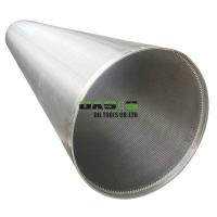 China Stainless Steel Well Screen Wire Wrapped AISI 304 with Custom V Slot Design and Continuous Resistance Welding for Seawater Desalination for sale
