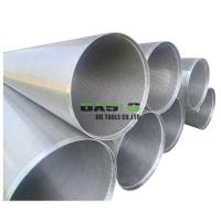 China Stainless Steel Well Screen Wire Wrapped AISI 304 with Custom V Slot Design and Continuous Resistance Welding for Seawater Desalination for sale