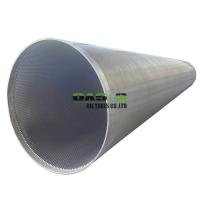 China Stainless Steel Well Screen Wire Wrapped AISI 304 with Custom V Slot Design and Continuous Resistance Welding for Seawater Desalination for sale