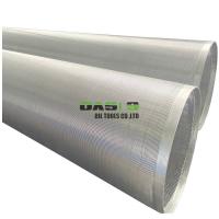 China Stainless Steel Well Screen Wire Wrapped AISI 304 with Custom V Slot Design and Continuous Resistance Welding for Seawater Desalination for sale
