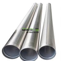 China AISI 304L Stainless Steel Wire Wrapped Screen Pipe | 325mm OD Welded Bevel End Johnson V-Wire Screen for sale