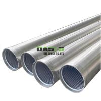 China AISI 304L Stainless Steel Wire Wrapped Screen Pipe | 325mm OD Welded Bevel End Johnson V-Wire Screen for sale