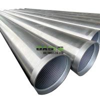 China AISI 304L Stainless Steel Wire Wrapped Screen Pipe | 325mm OD Welded Bevel End Johnson V-Wire Screen for sale