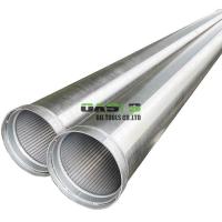 China AISI 304L Stainless Steel Wire Wrapped Screen Pipe | 325mm OD Welded Bevel End Johnson V-Wire Screen for sale