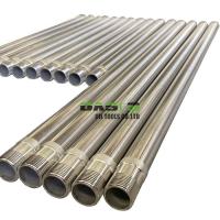China Stainless steel Gas Filter Element featuring continuous narrow slots and V shaped wire profile for filtration in food processing and mining for sale